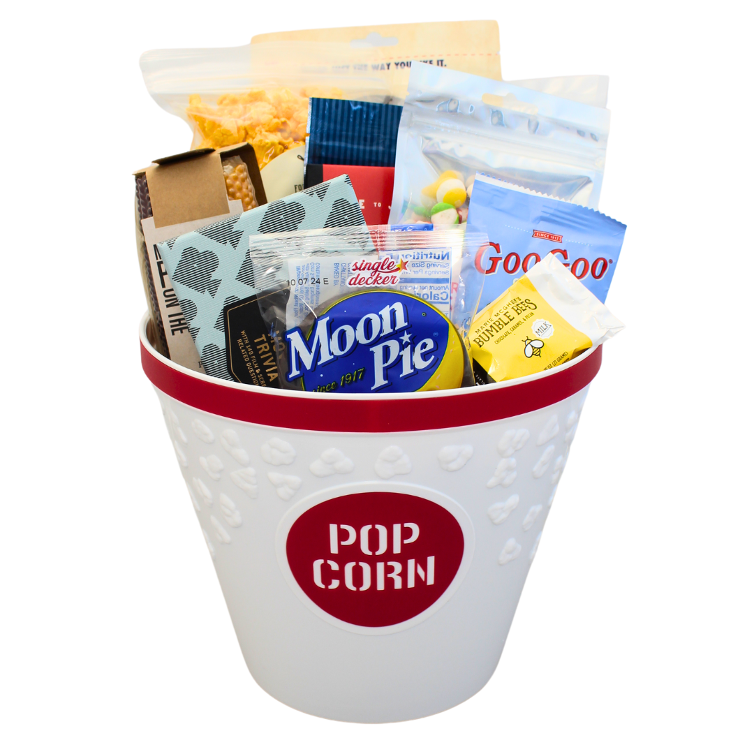 Popcorn And Movie Gift Basket Ultimate Movie Gift Pail | The Perfect